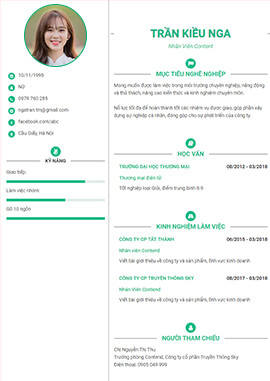 Mẫu CV xin việc Thiết kế đồ họa, Graphic Designer chuyên nghiệp, ấn tượng